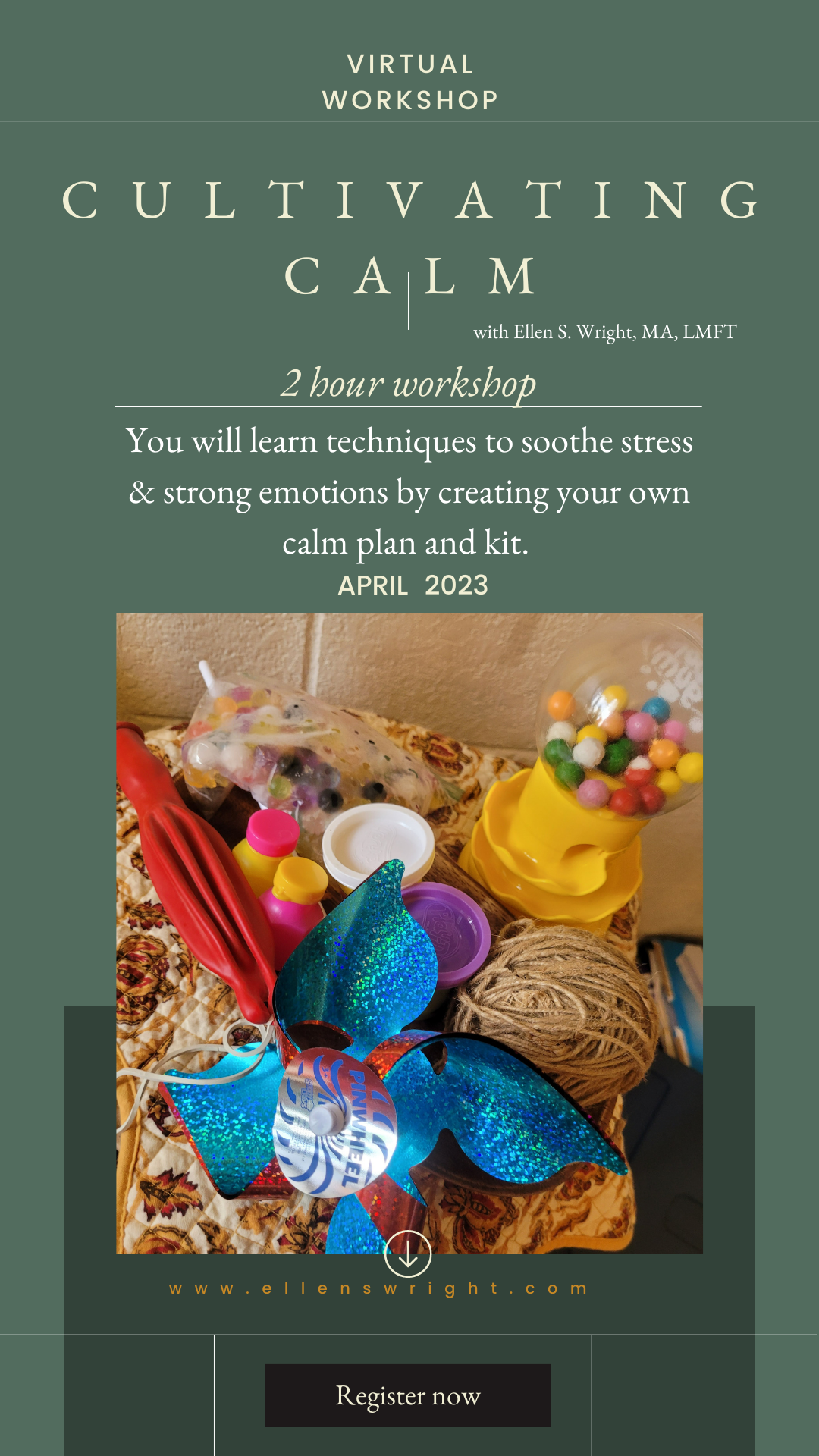 April Workshops Coming Soon! – Ellen S. Wright, LMFT