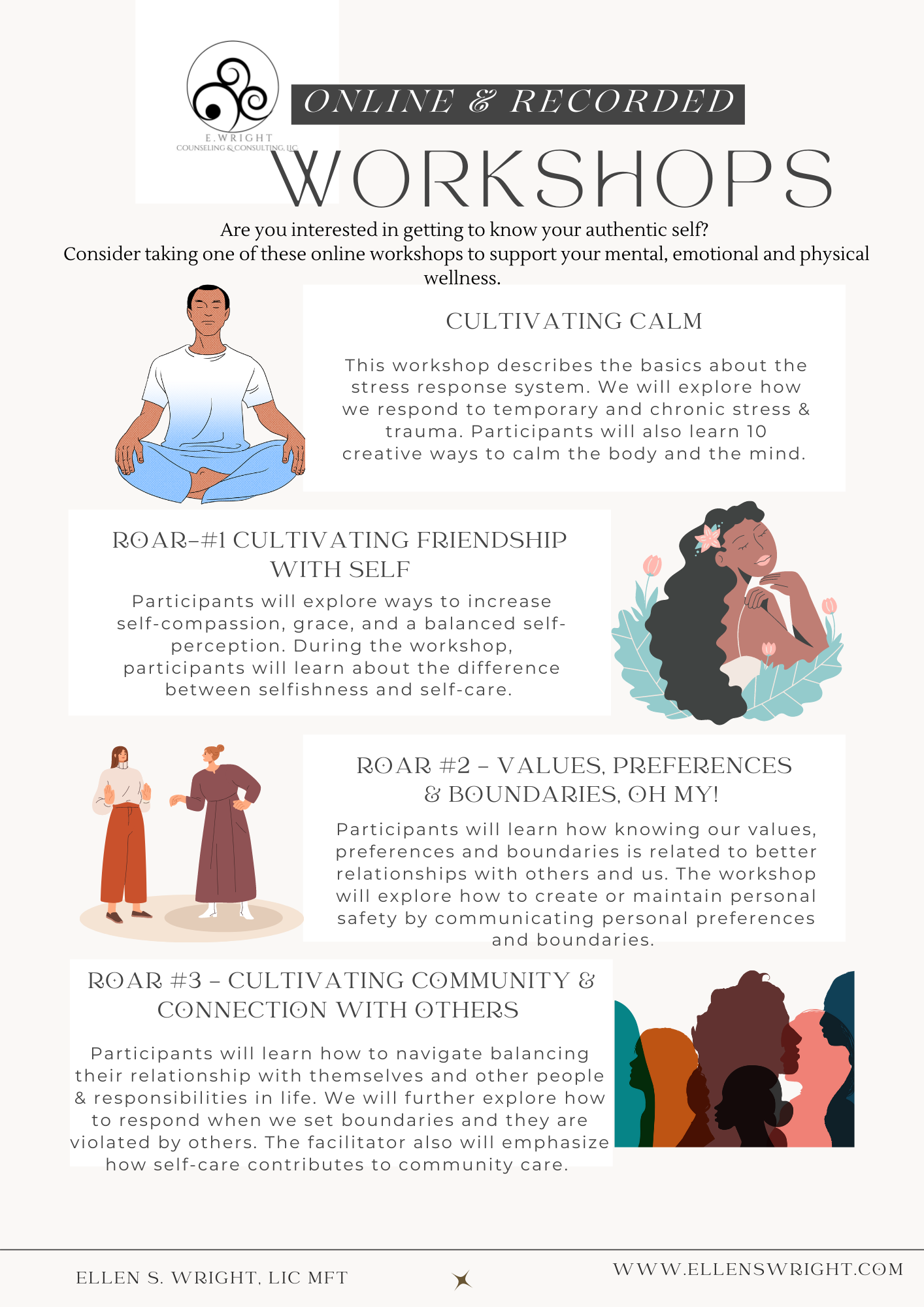 Virtual Workshops & Self Development Courses! – Ellen S. Wright, LMFT